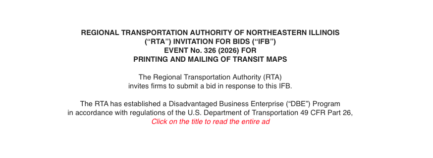 REGIONAL TRANSPORTATION AUTHORITY OF NORTHEASTERN ILLINOIS (“RTA ...